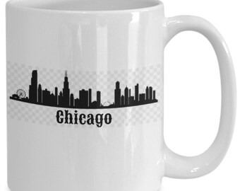 Custom Chicago Mugs Personalized Chicago Gifts Chicago - Etsy
