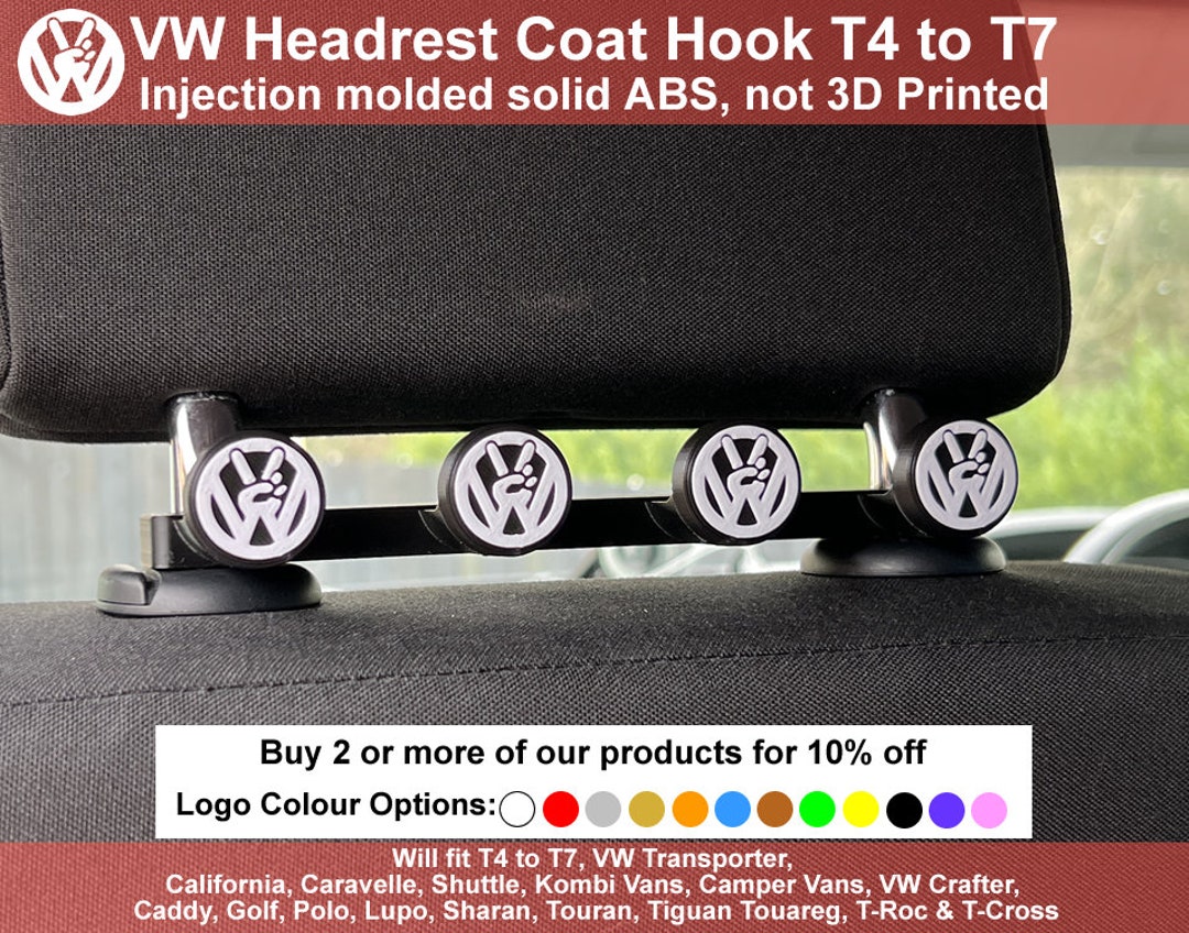 Volkswagen VW Headrest Coat Hook VW Peace Logo - Etsy UK