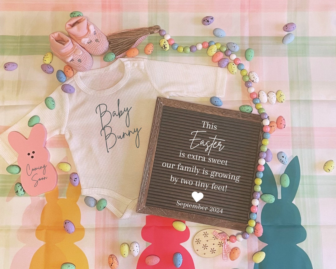 This Easter is Extra Sweet Our Family is Growing by Two Tiny Fee Baby ...