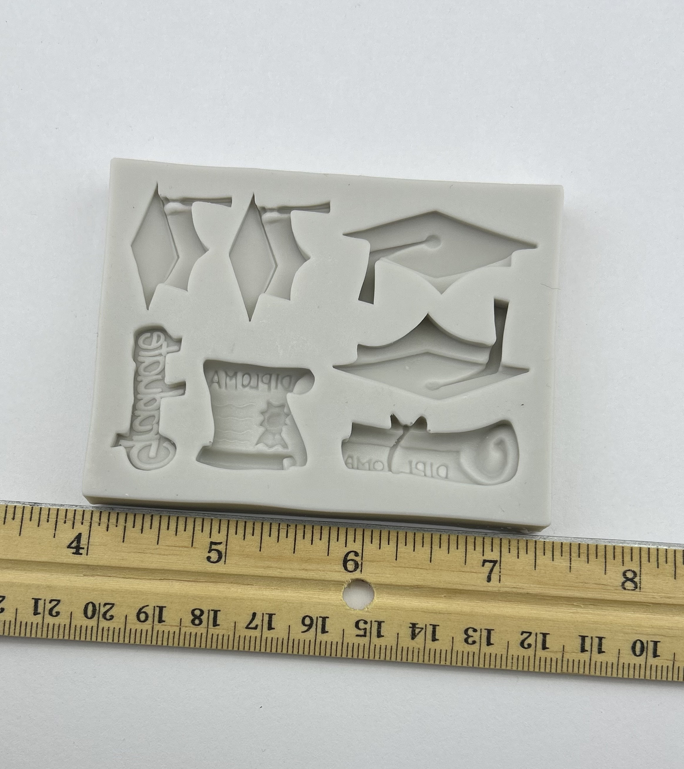 Graduation Themed Silicone Mold-graduation Cap Mold-diploma Mold-scroll ...