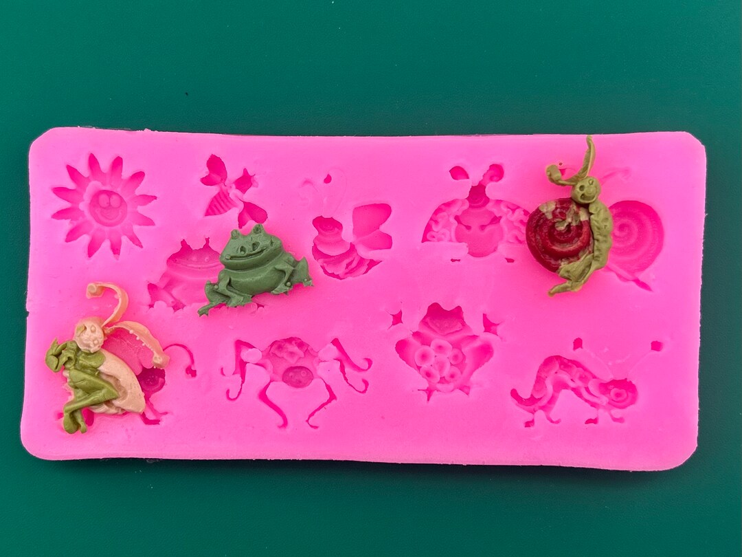 Mini Insect Silicone Mold: Bugs, Sun, Moth - Cake Decor - Etsy