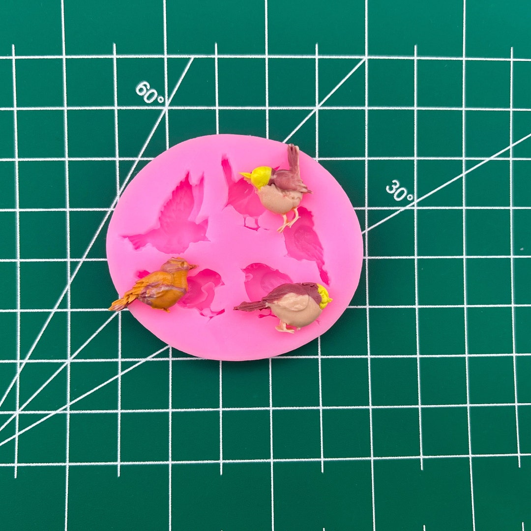 Mini Birds Silicon Mold-fondant Mold-bird Silicone Mold-nature Silicone ...