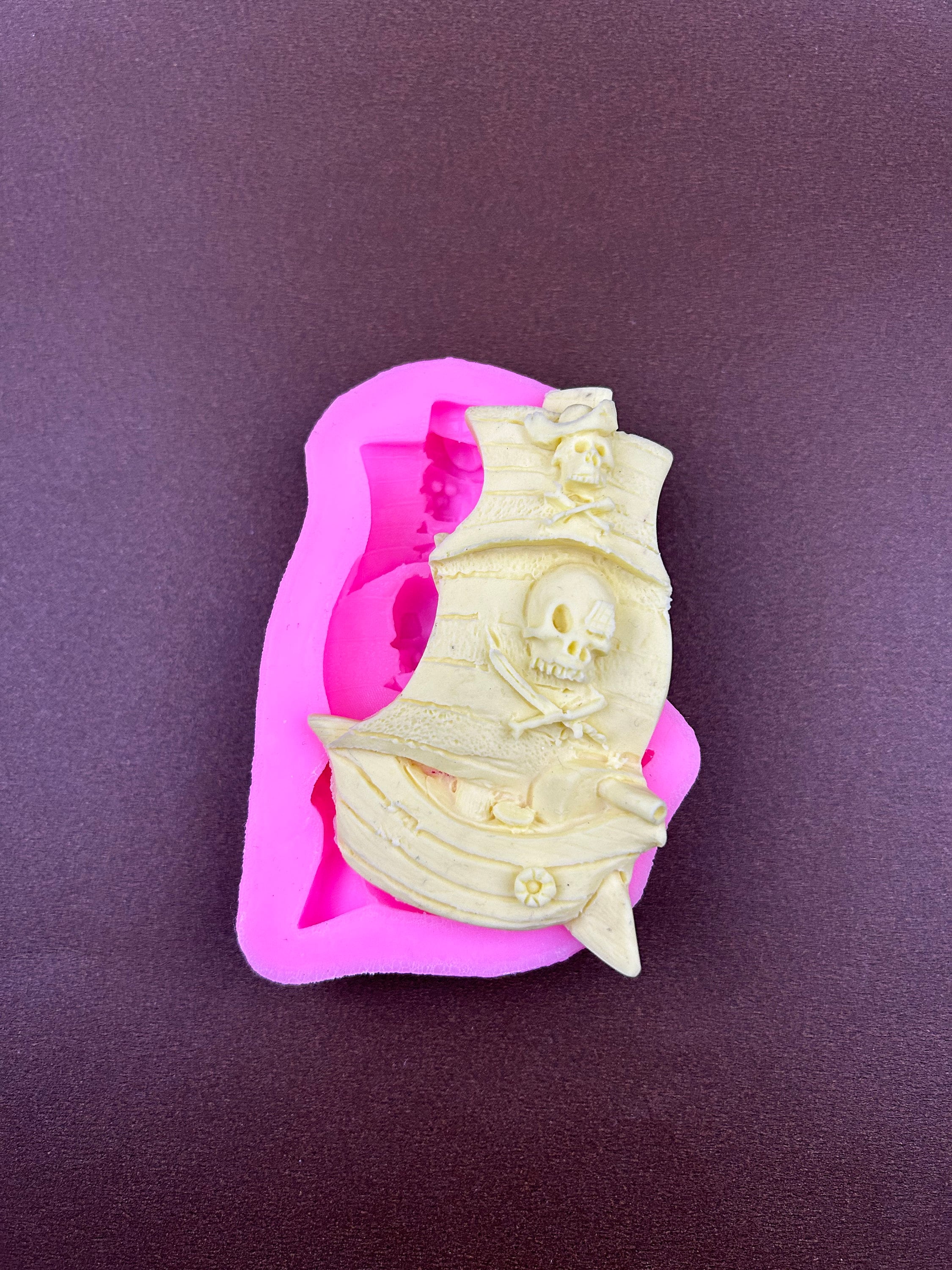 Pirate Ship Mold-skull Skeleton Pirate Mold-sailing Life Mold-nautical ...