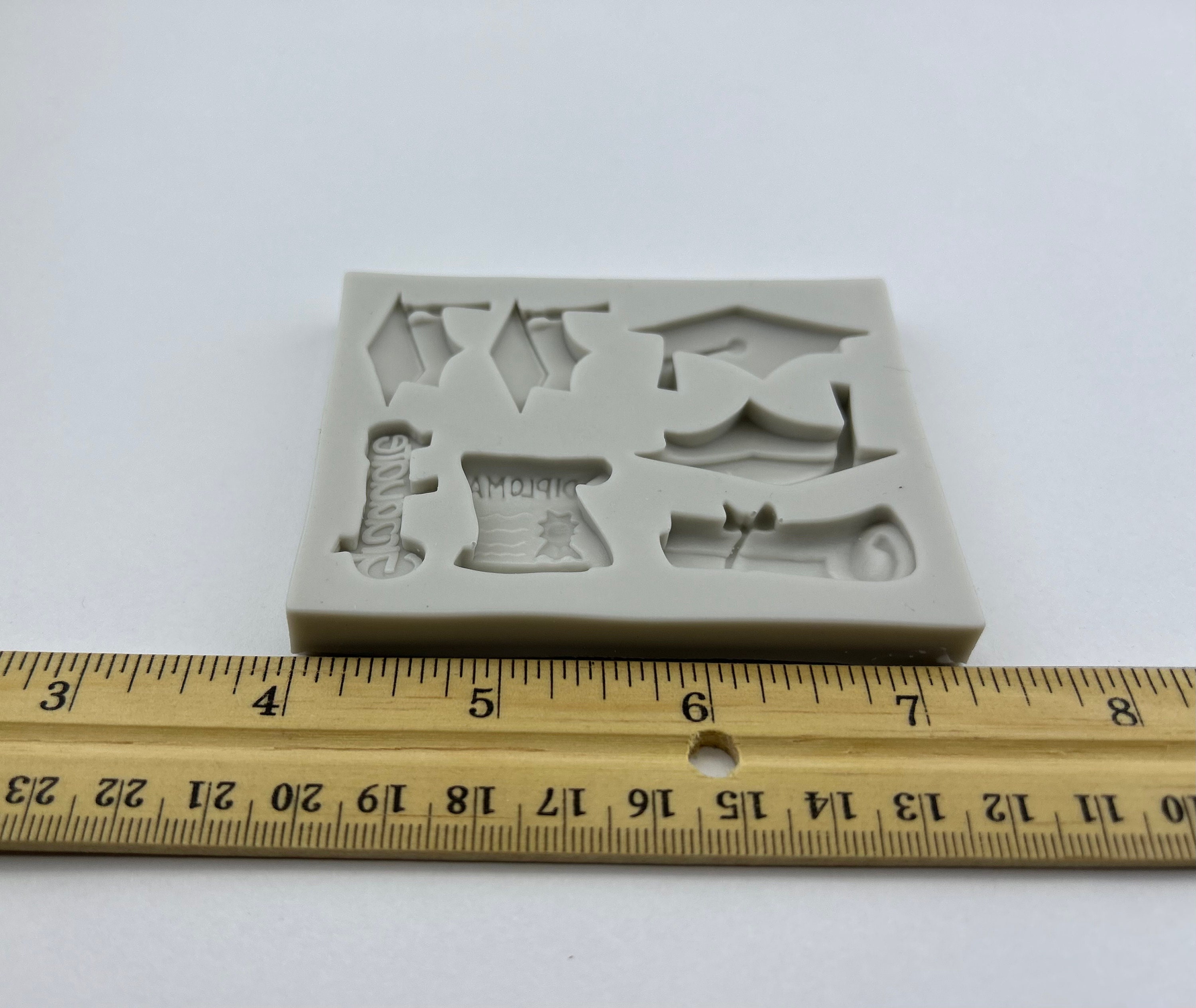 Graduation Themed Silicone Mold-graduation Cap Mold-diploma Mold-scroll ...