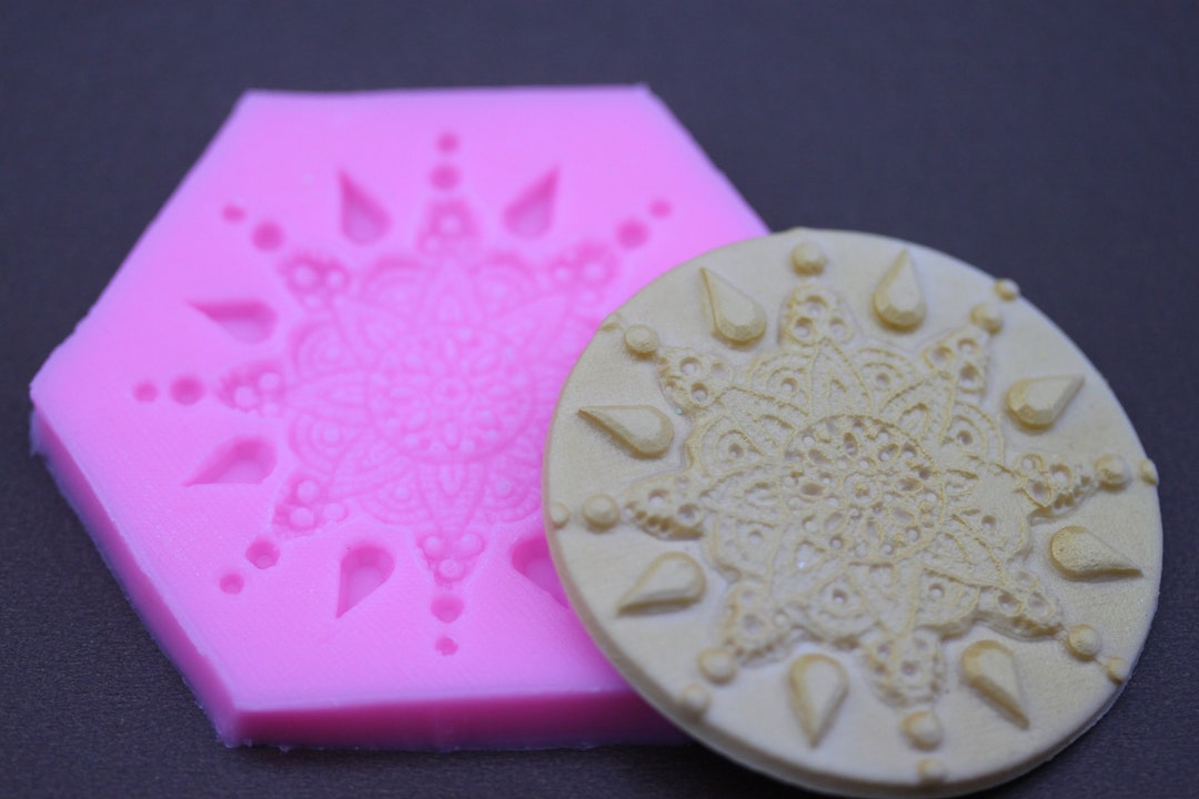 Mandala Silicon Mold-medallion Mold-resin Mold-clay Mold-jewelry Mold ...