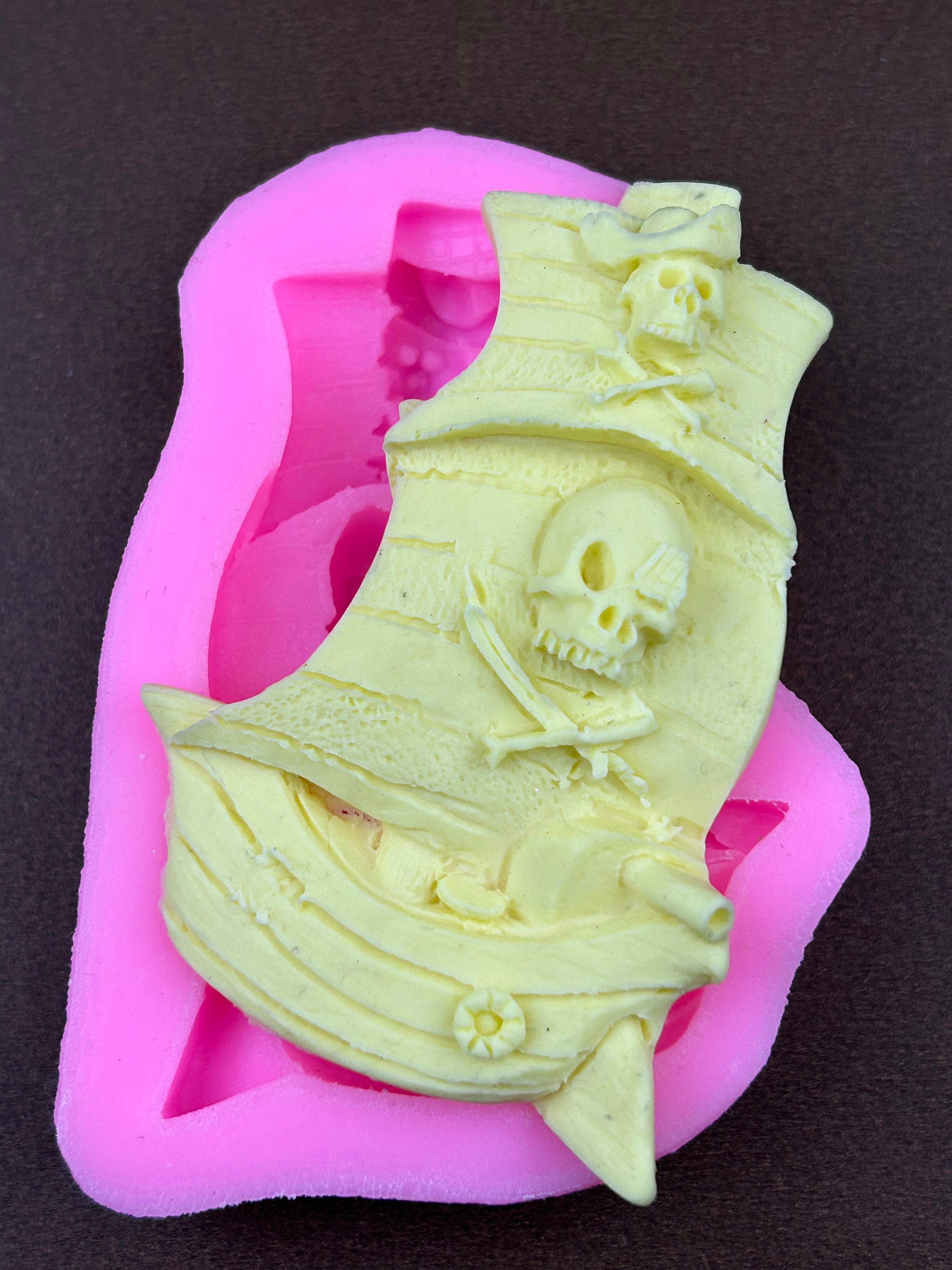 Pirate Ship Mold-skull Skeleton Pirate Mold-sailing Life Mold-nautical ...