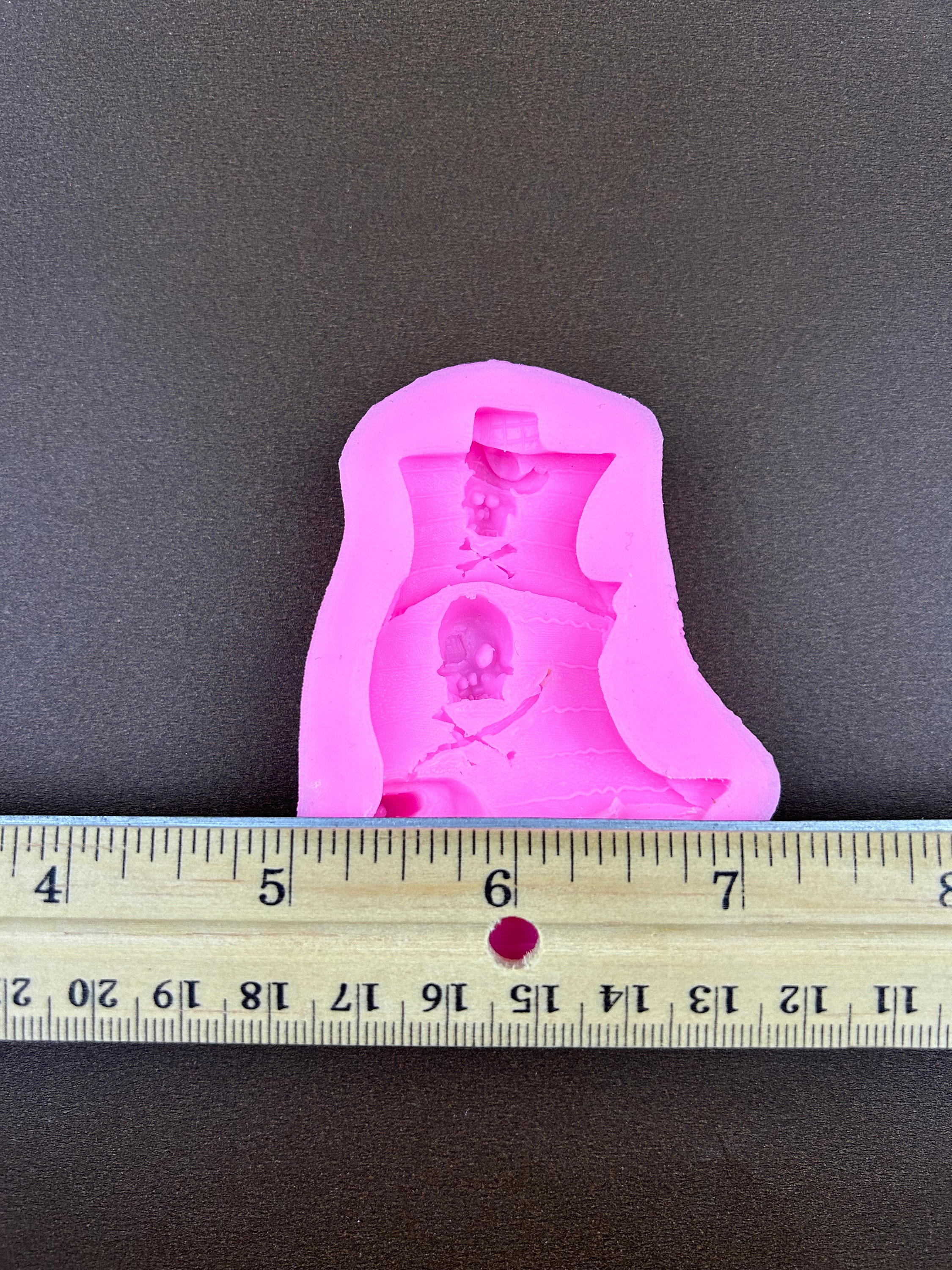 Pirate Ship Mold-skull Skeleton Pirate Mold-sailing Life Mold-nautical ...