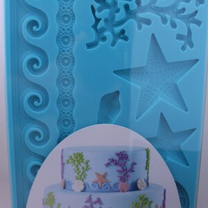 Sea Life Silicone Mold: Cake Decorating, Fondant, Resin - Etsy