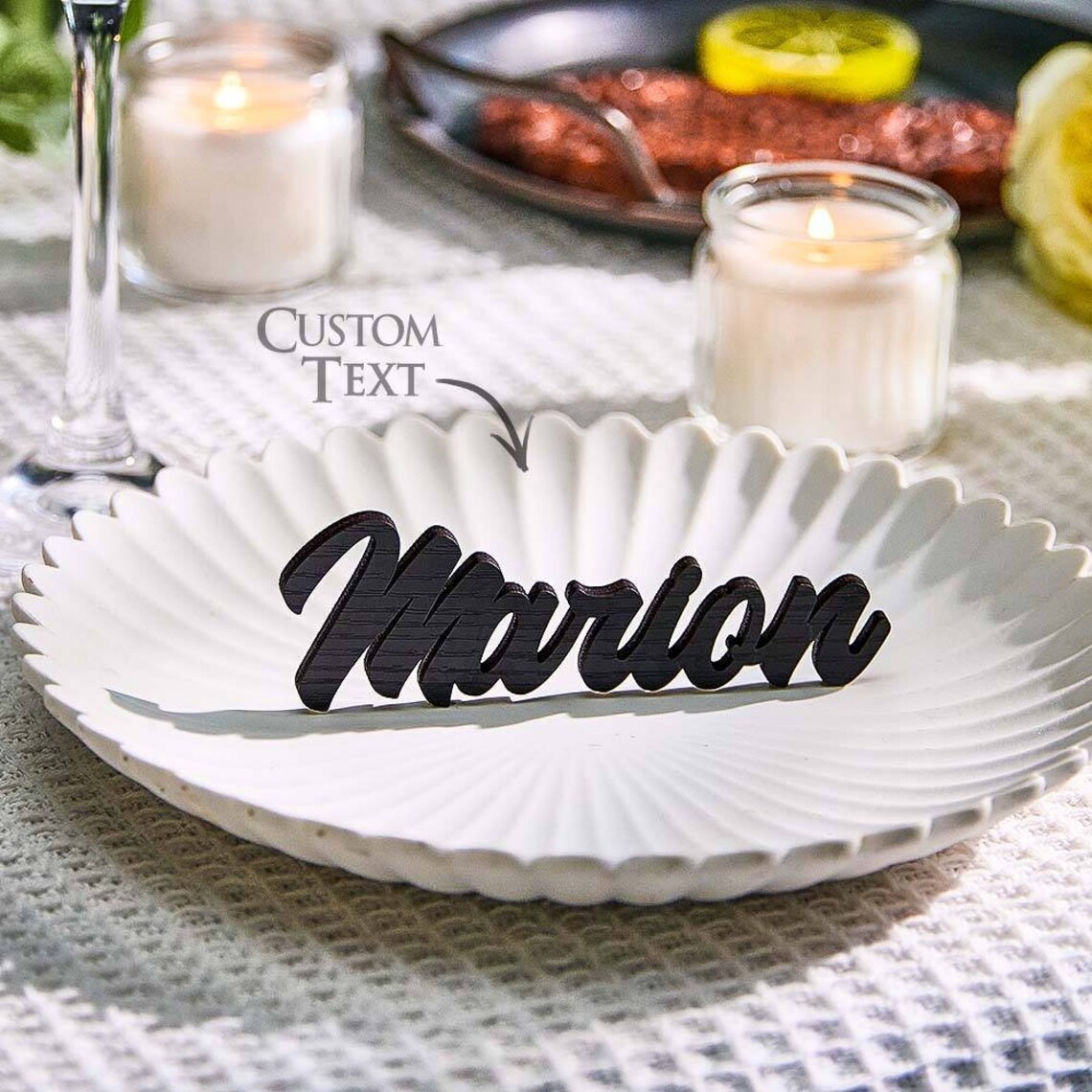 Personalized Wedding Place Cards Custom Table Names - Etsy