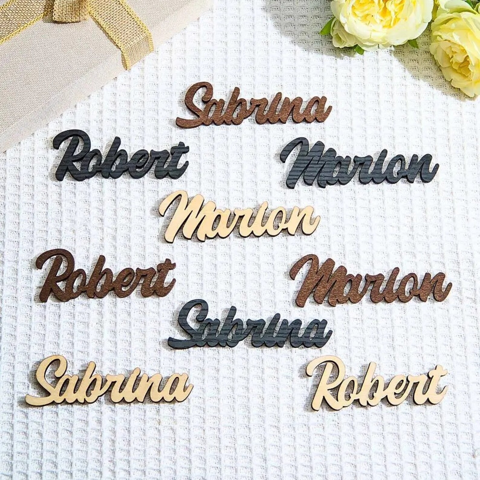 Personalized Wedding Place Cards Custom Table Names - Etsy