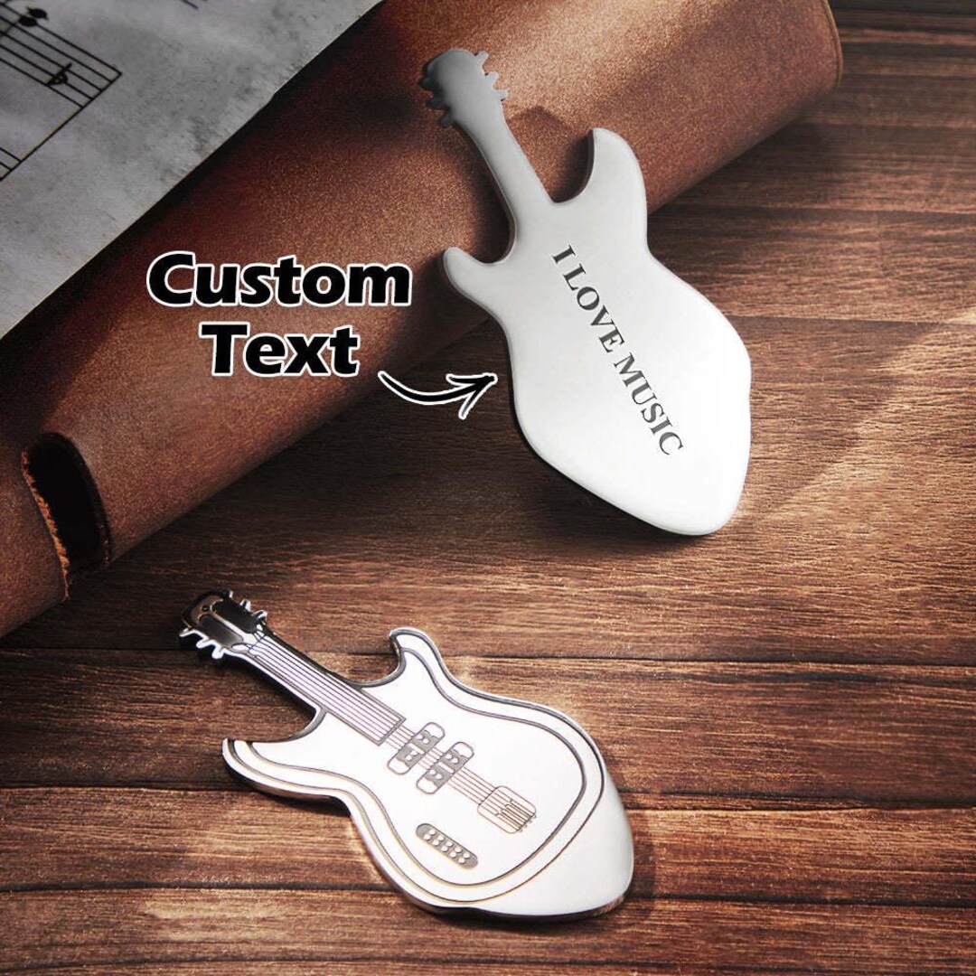Custom Shaped Guitar Pick Personalized Guitar-shaped Pick Unique Gift ...