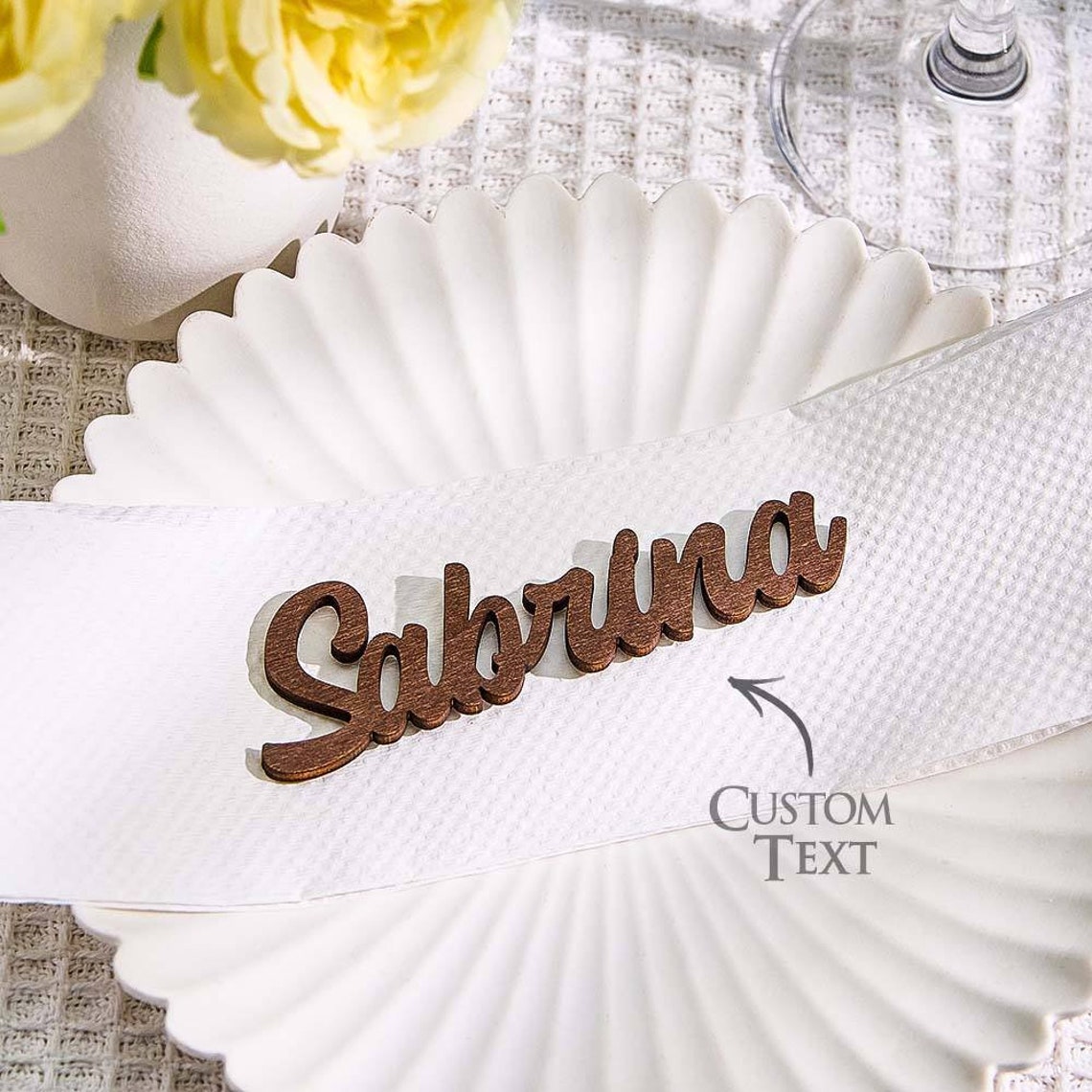 Personalized Wedding Place Cards Custom Table Names - Etsy