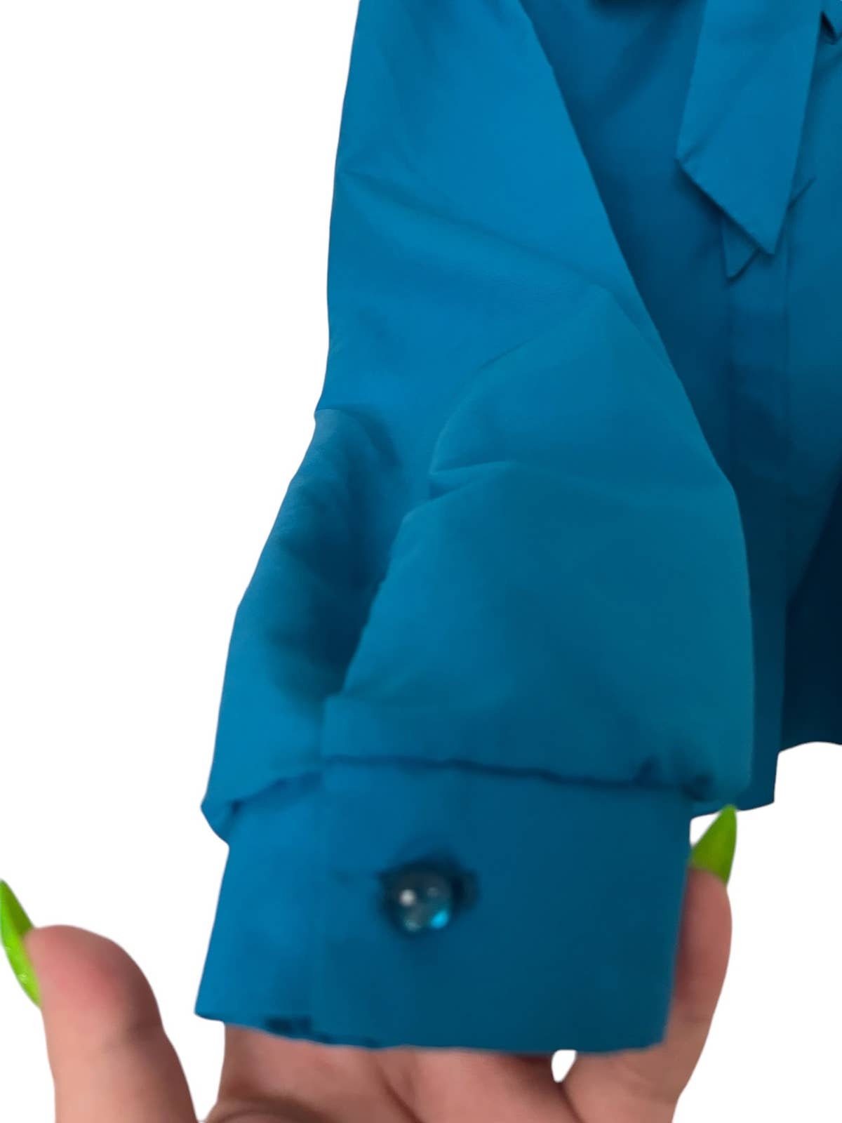 Vintage 70s Laura Mae Cerulean Blue Secretary Geek Bow Blouse - Etsy