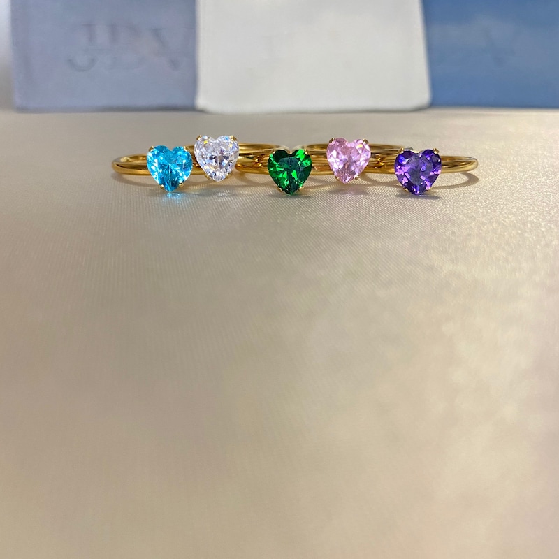 Gold Heart Ring - Etsy