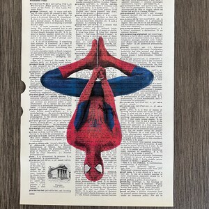Avengers superhero Themed Dictionary Art Prints Set of 6 - Etsy