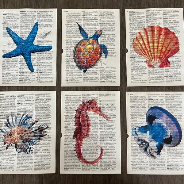 Sea Creature Print - Etsy