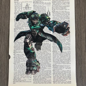 Transformers cartoon Themed Dictionary Art Prints Set of 6 - Etsy