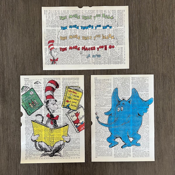 Dr Seuss Poster - Etsy