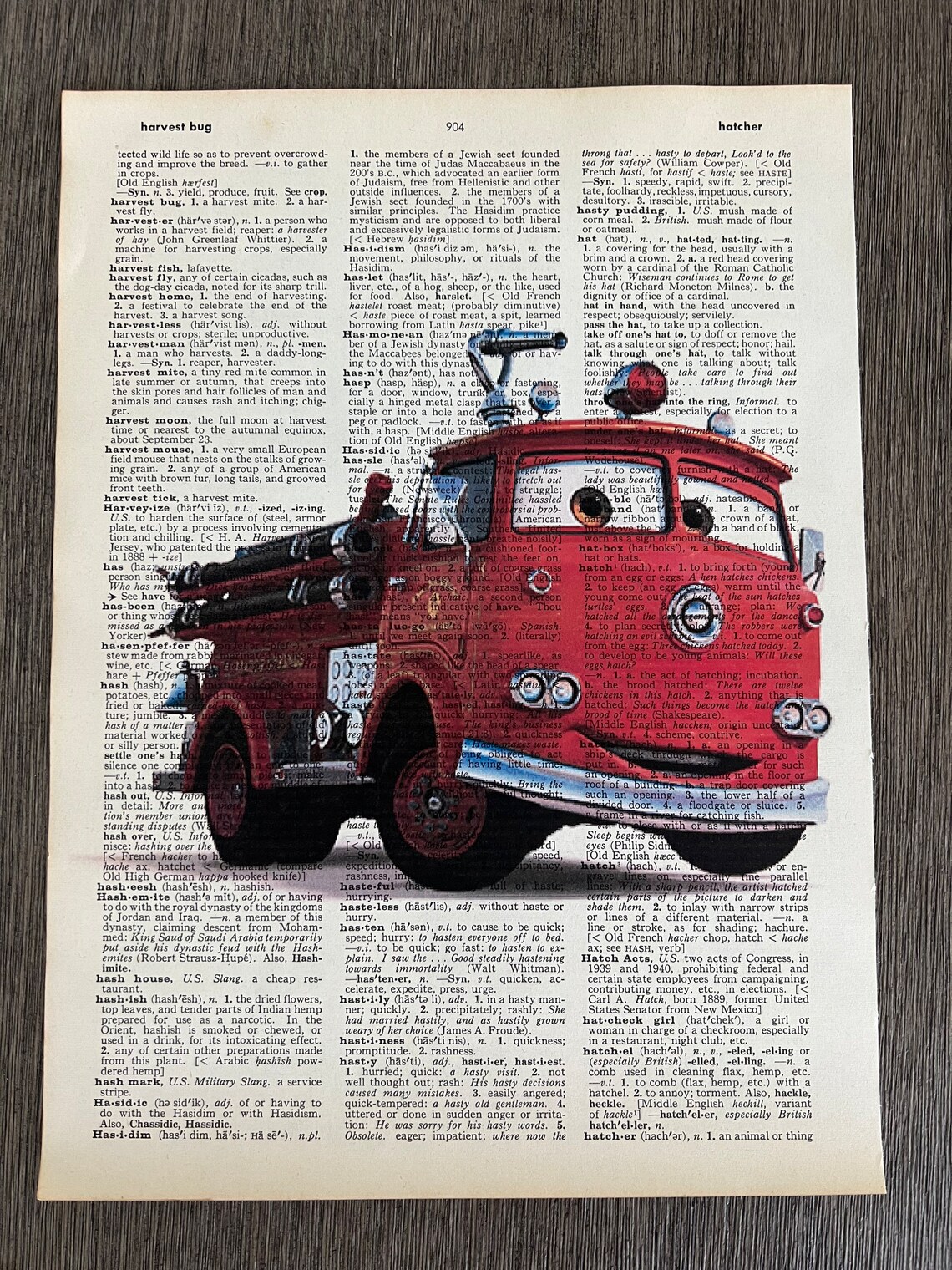 Disney Pixar Cars movie 1 Themed Dictionary Prints Set of - Etsy