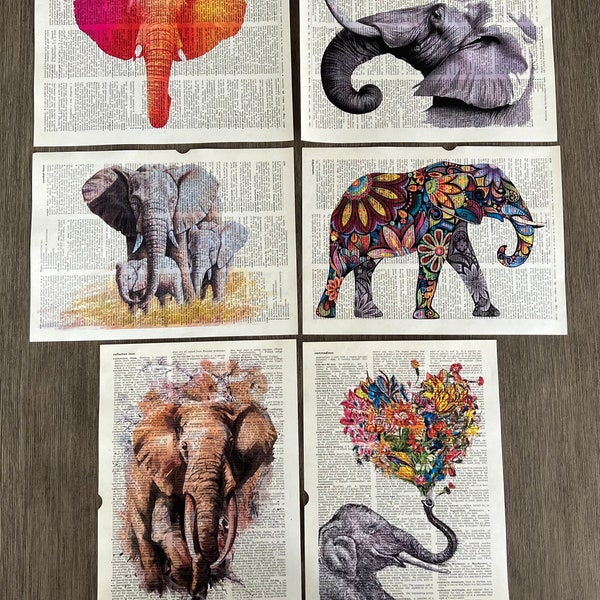 Elephant Dictionary - Etsy