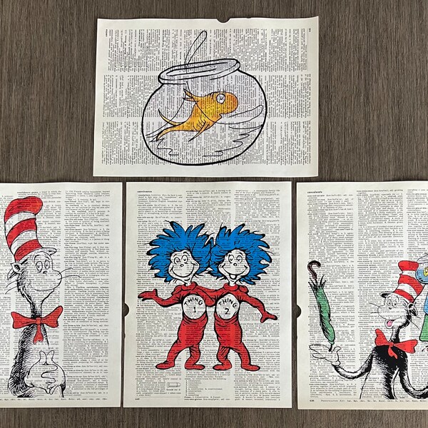 Dr Seuss Wall Art - Etsy