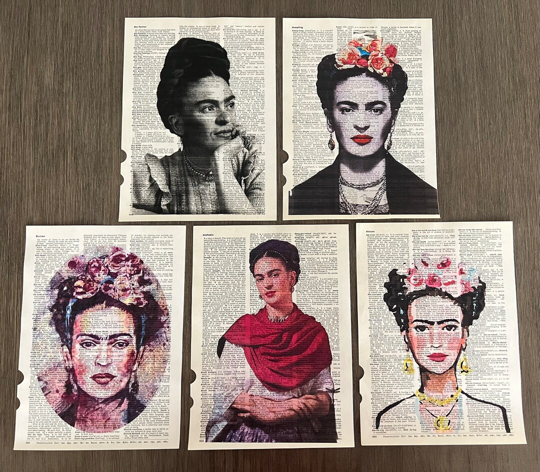 Frida Kahlo Themed Dictionary Prints - Etsy