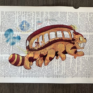 My Neighbor Totoro movie Themed Dictionary Art Prints Set of 5 - Etsy