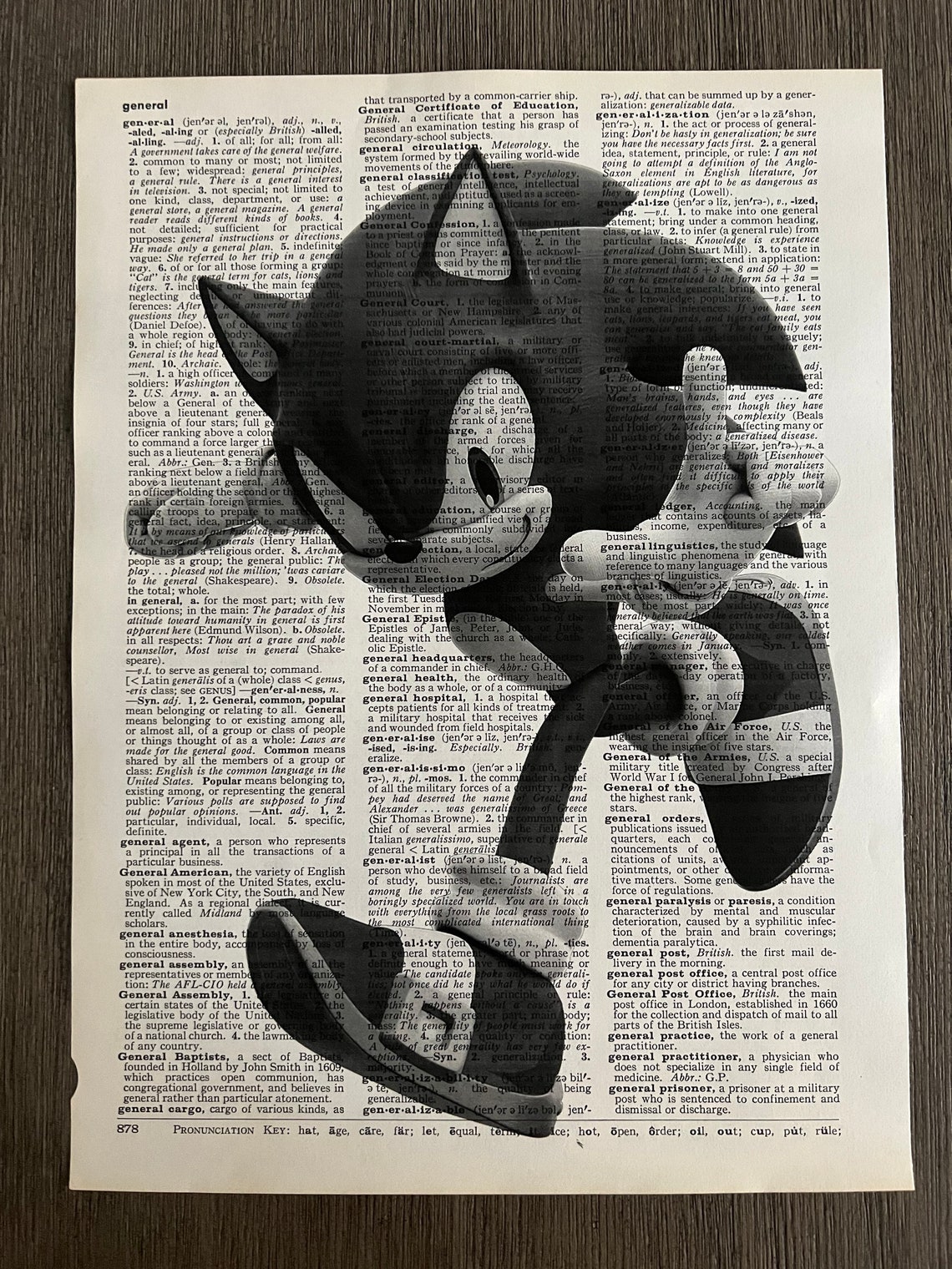 Sonic the Hedgehog Themed Dictionary Prints - Etsy