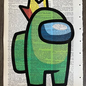 Among Us game Themed Dictionary Prints - Etsy