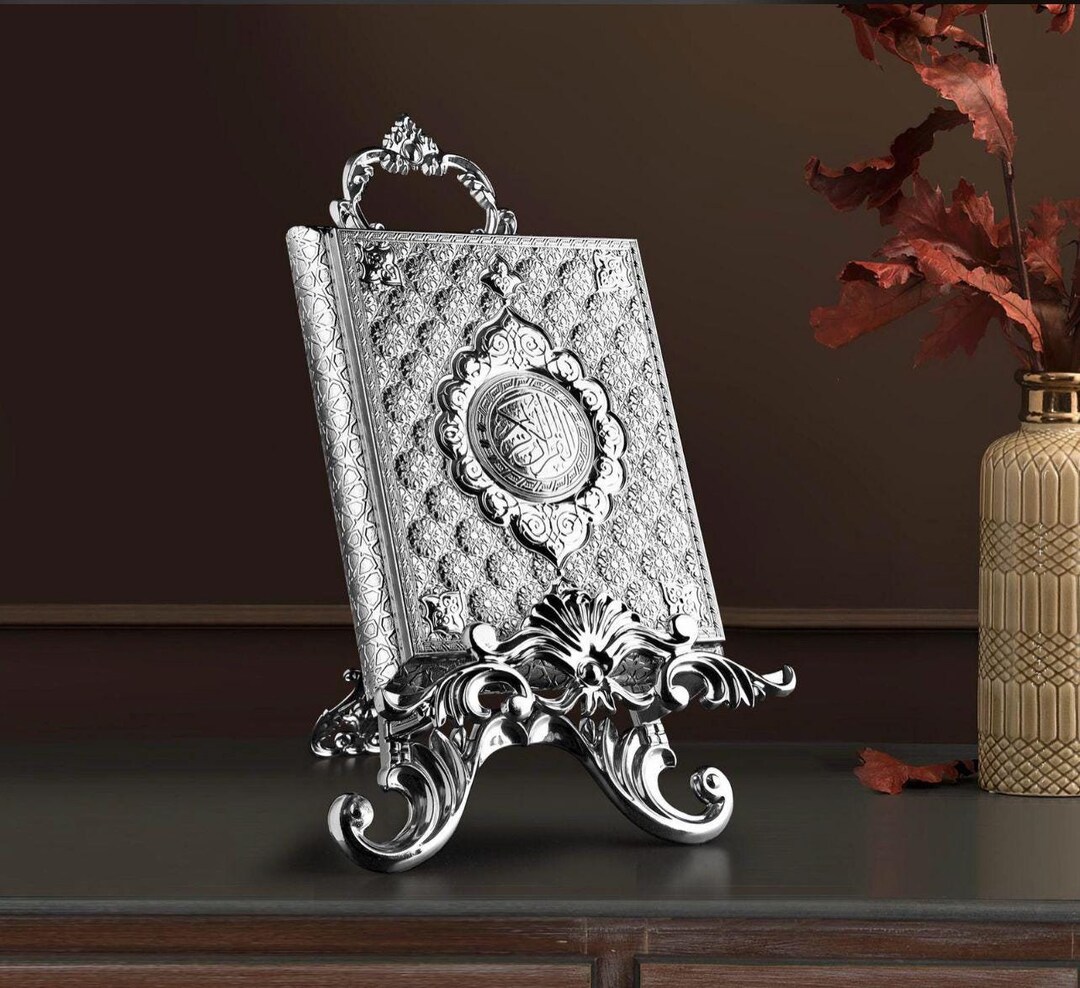 Silver Luxury Islamic Book Box Quran Storage Box Islamic Birthday ...