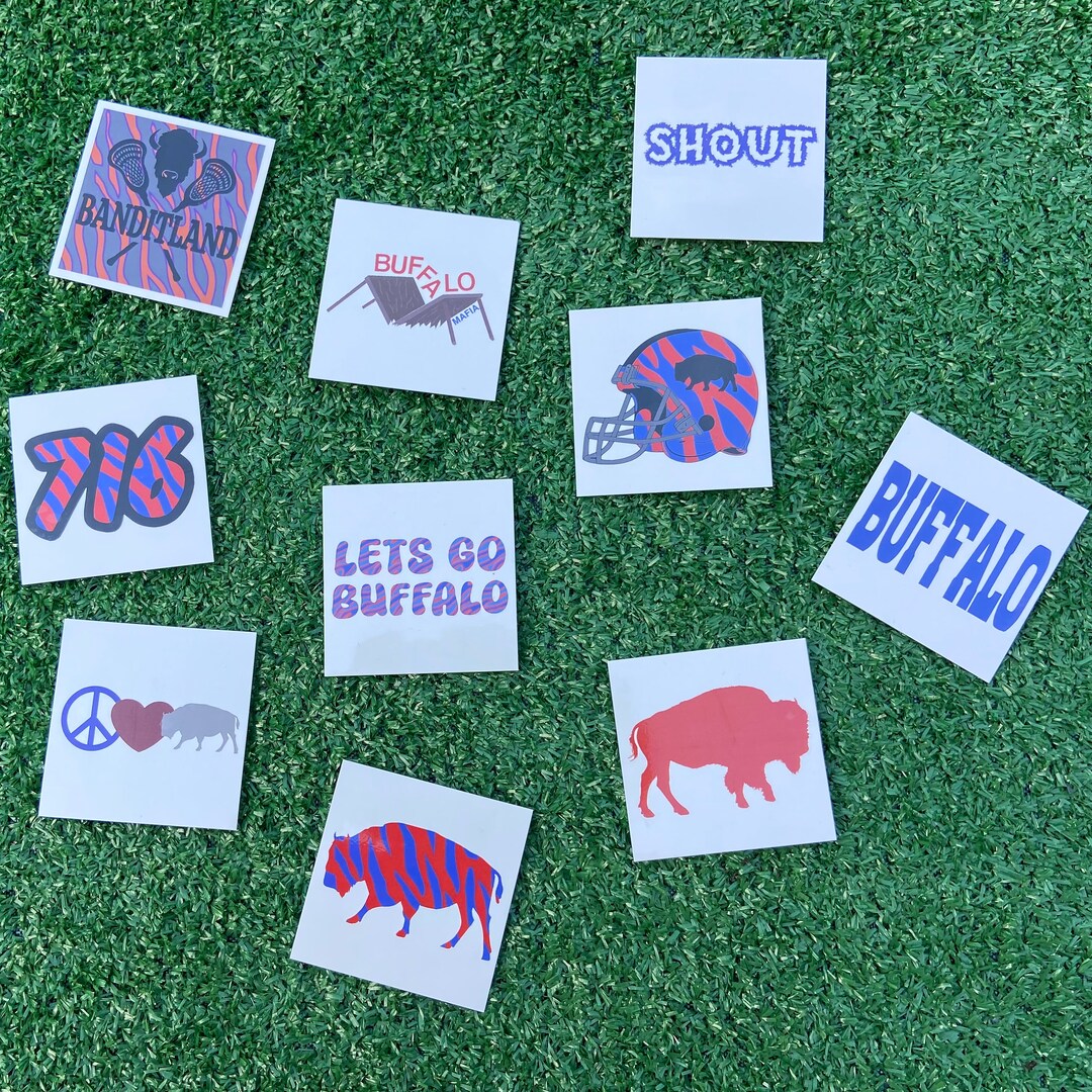 Buffalo Temporary Tattoos Skin Art Game Day Skin Decor Tattoo Favors and Gifts - Etsy