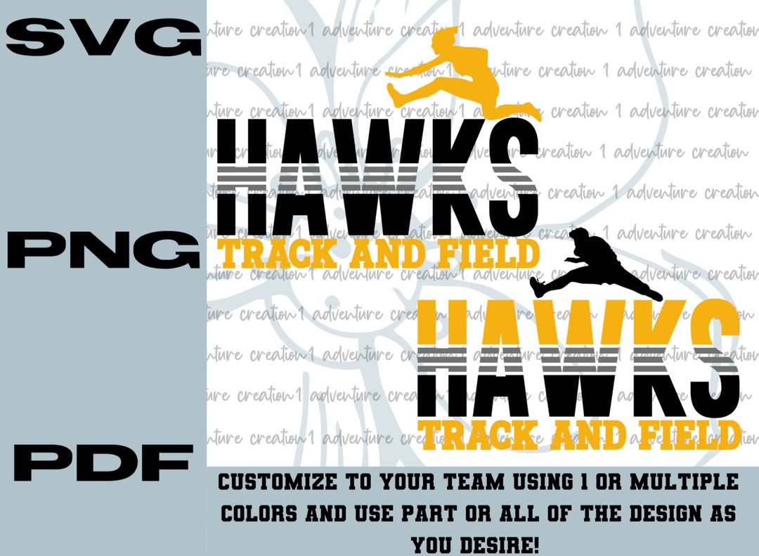 Buy Track SVG Hawks PDF PNG Cricut Silhouette Track and Field Online in ...