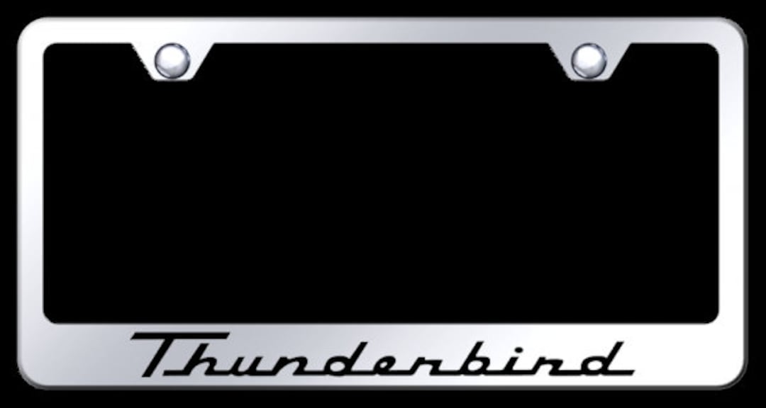 Ford Thunderbird Logo Chrome License Plate Frame Official Licensed - Etsy