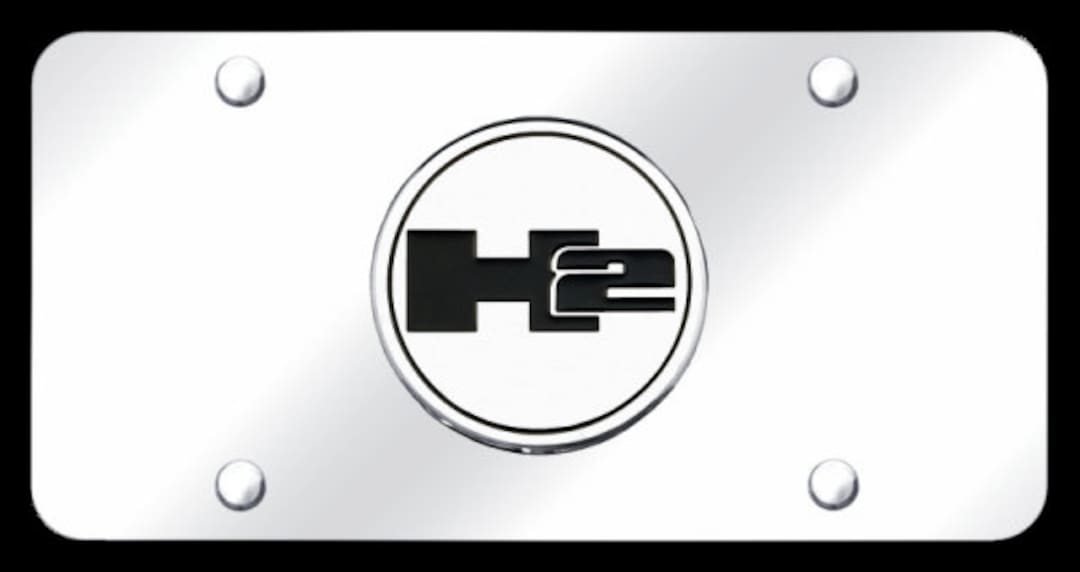 Hummer H2 Logo on Chrome Powder Coated License Plate Official Licensed - Etsy