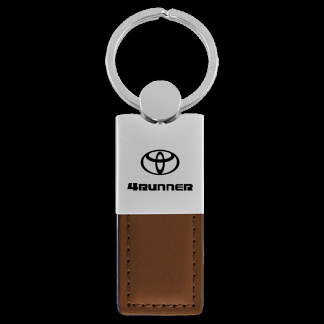 Toyota 4runner Logo Brown Duo Leather Key Chain Fob Official Licensed ...