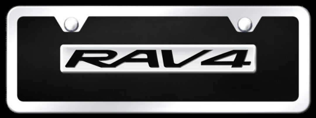 Toyota RAV4 Chrome Engrave Mini Acrylic Kit License Plate Frame ...