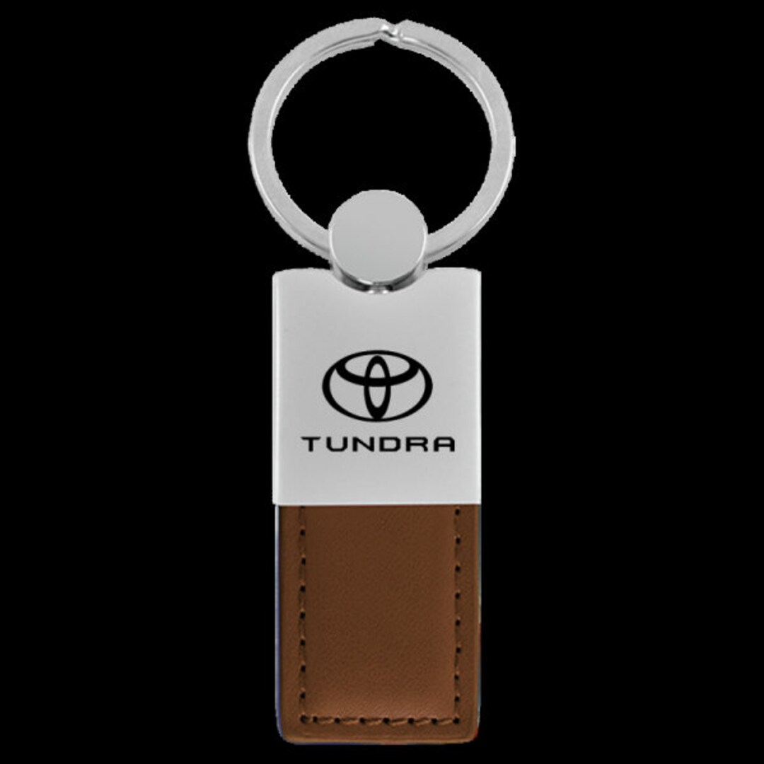 Toyota Tundra Authentic Logo Brown Duo Leather Key Chain Fob - Etsy