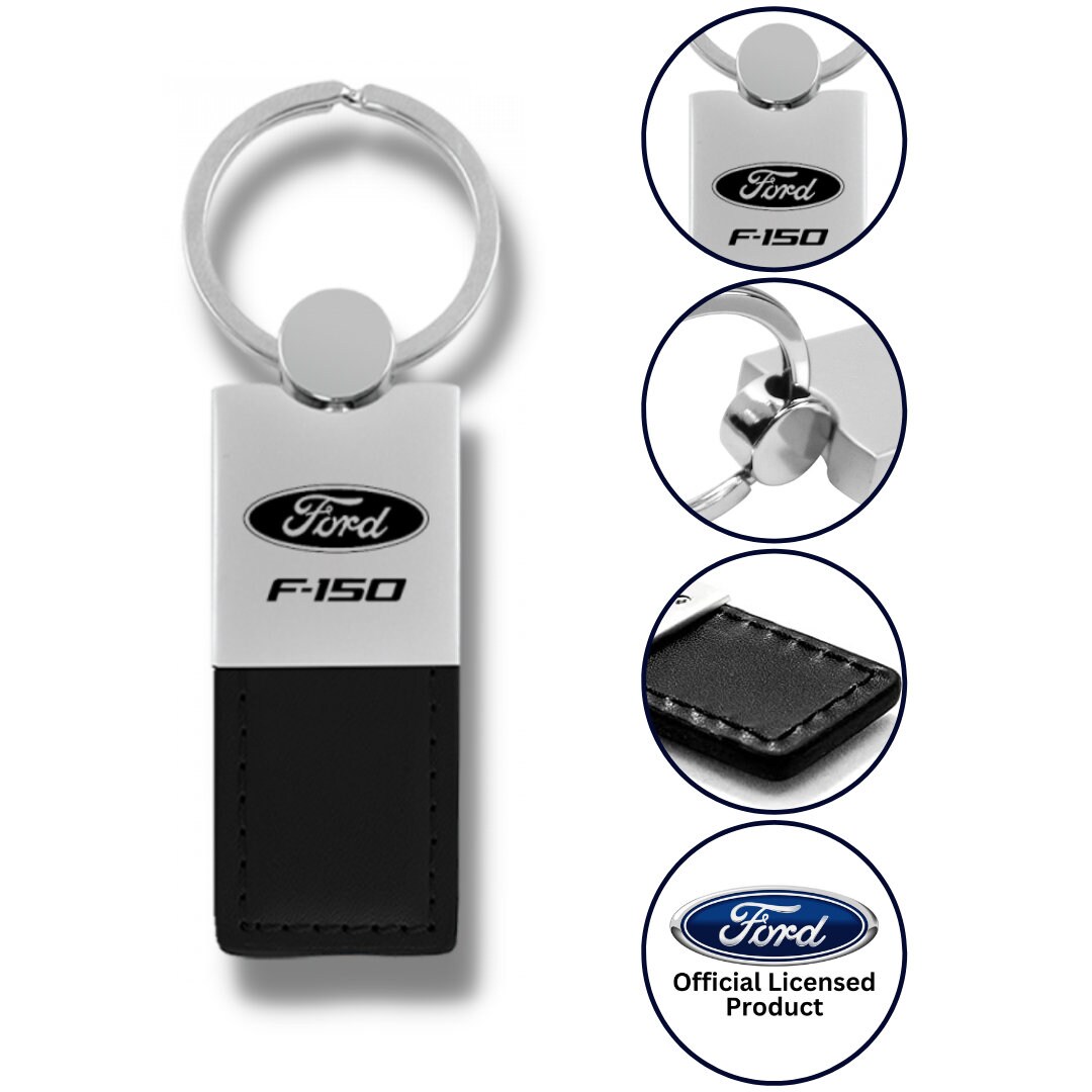 Ford F-150 Logo Black Duo Leather Key Chain Fob Official Licensed - Etsy