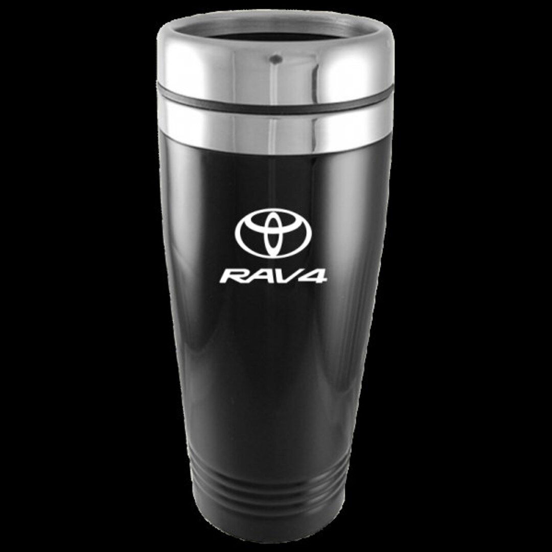 Toyota RAV4 Logo Black 16oz Stainless Steel Tumbler Travel Mug - Etsy
