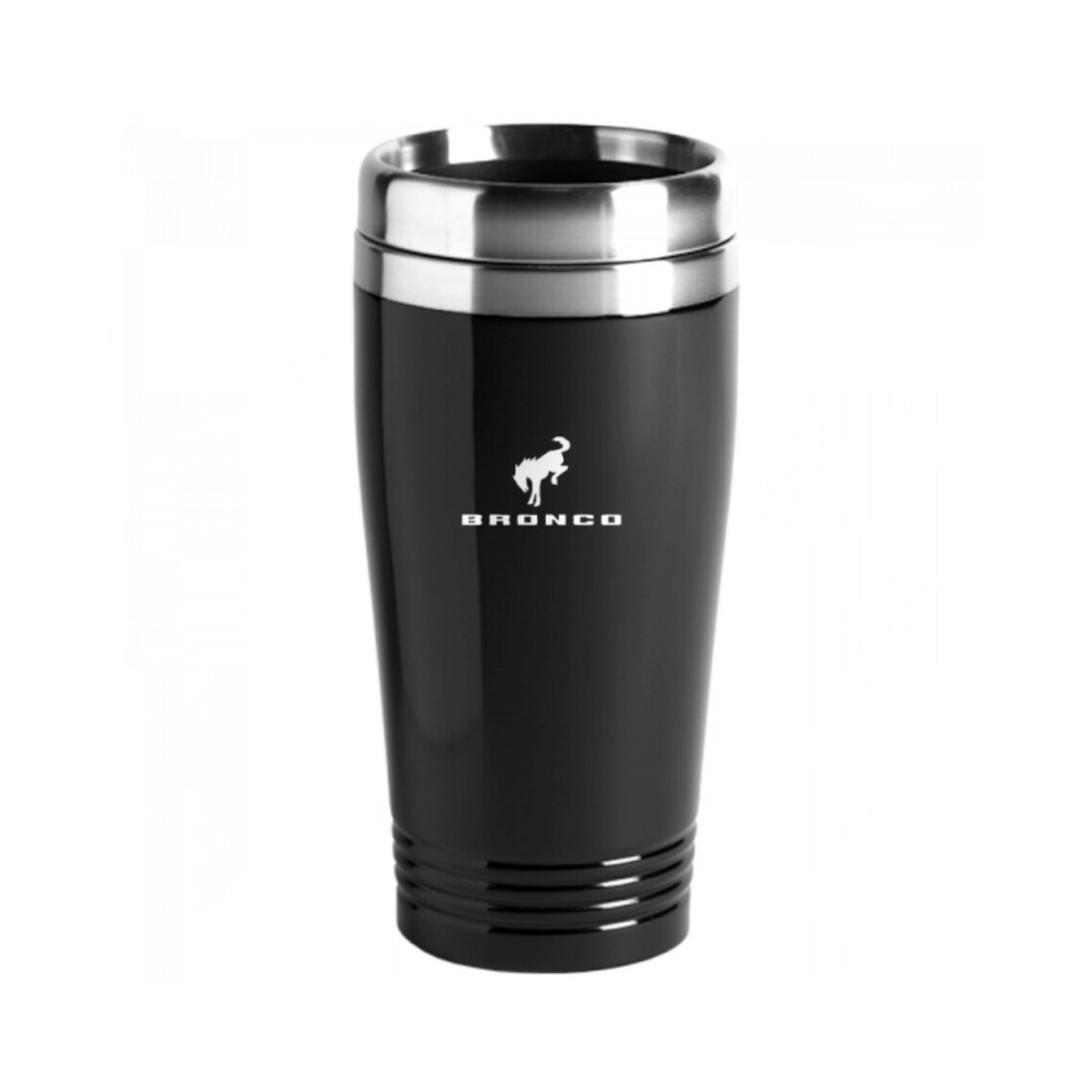 Ford Bronco Logo Black 16oz Stainless Steel Tumbler Travel Mug Official ...