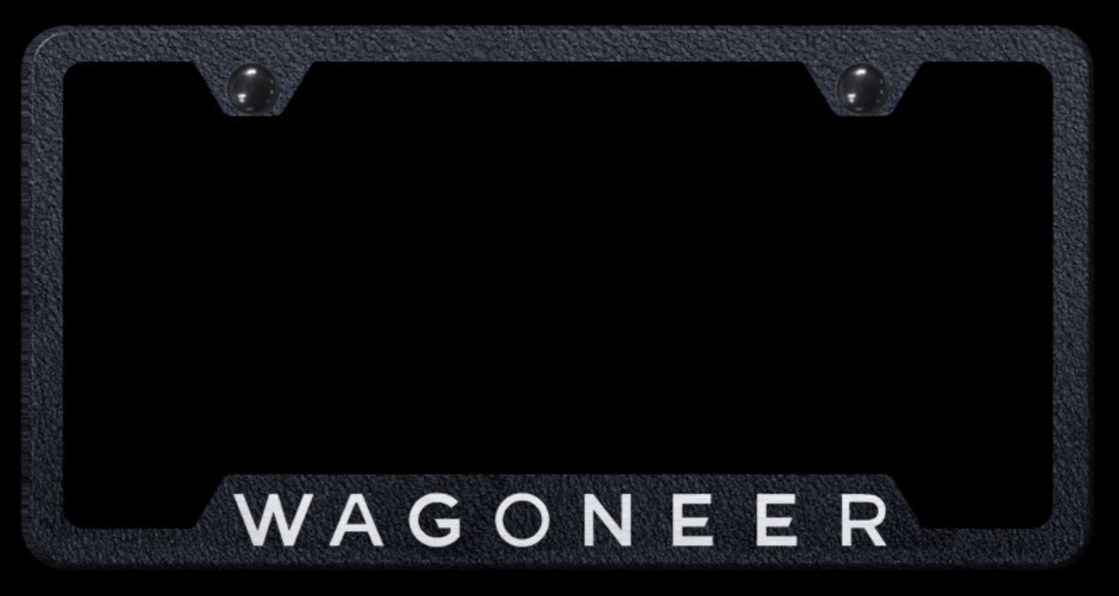 Jeep Wagoneer Rugged Black Cut-out Notched License Plate Frame - Etsy