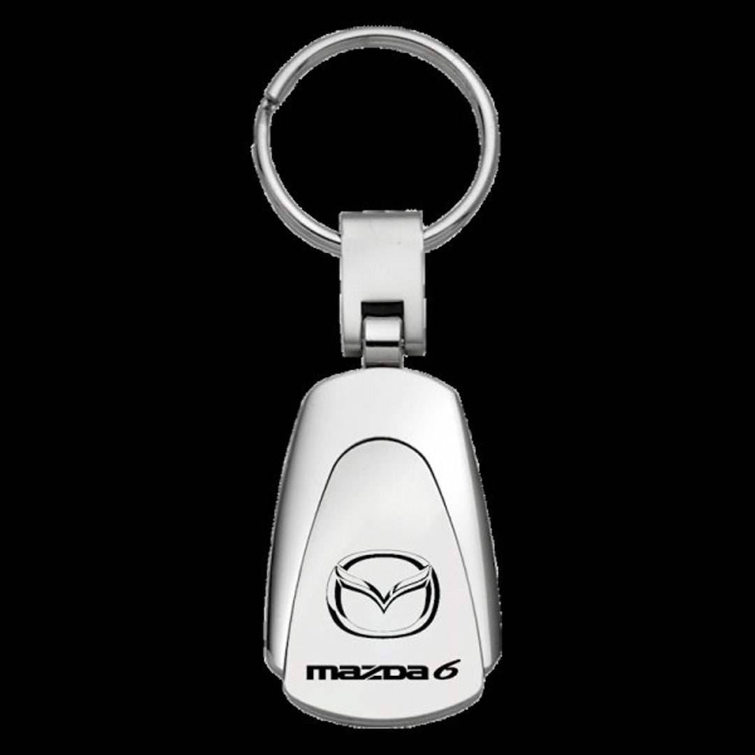 Mazda 6 Chrome Teardrop Key Fob Logo Key Chain Key Ring Official ...