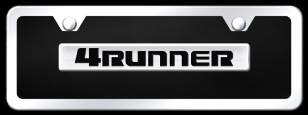 Toyota 4runner Logo Chrome Mini Acrylic Kit License Plate Frame ...