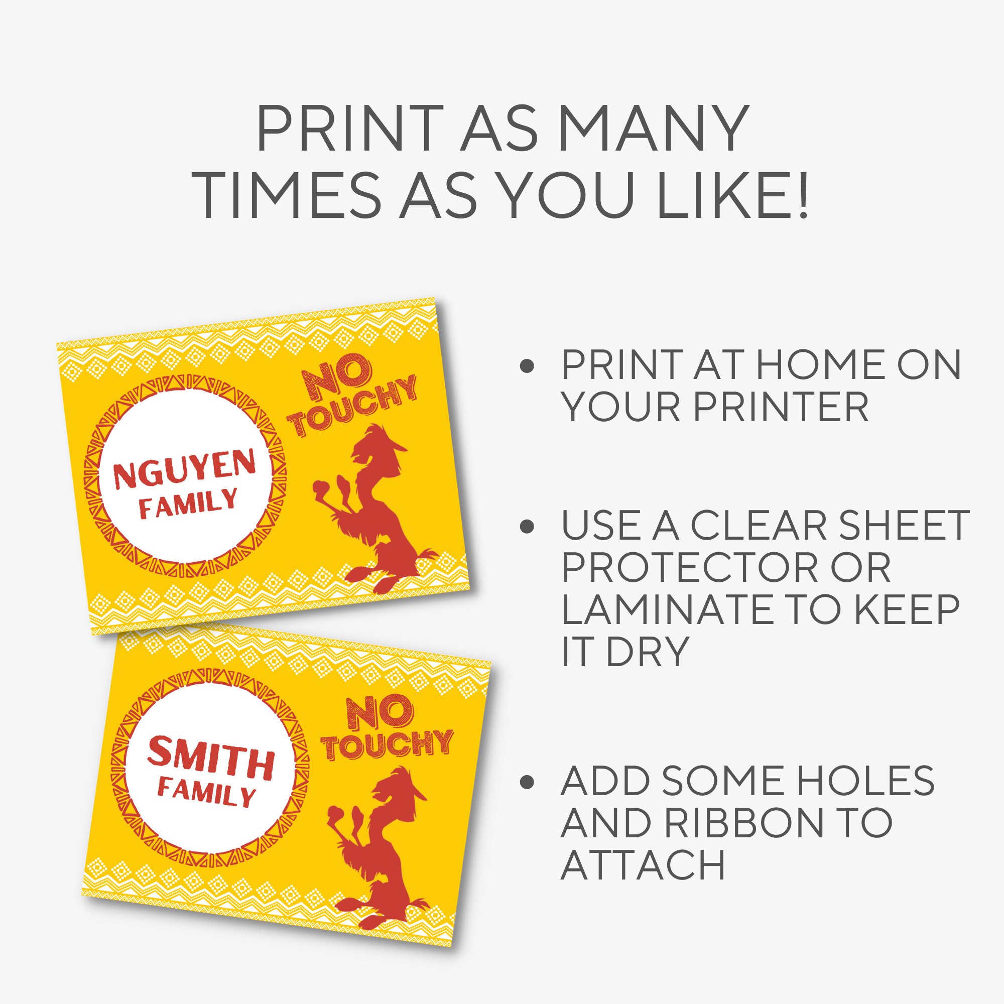 Printable Customizable Stroller and ECV Signs | Customizable Tags ...