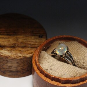 Mexican Contra Luz Opal ! Set in Silver Ring - Etsy
