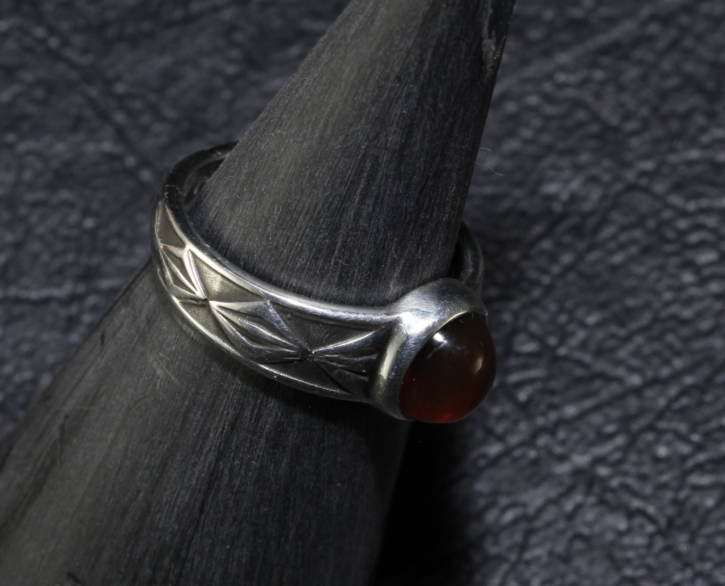 Mexican Cherry Red Opal Set in Hand Crafted 925 Sterling Silver Ring - Etsy