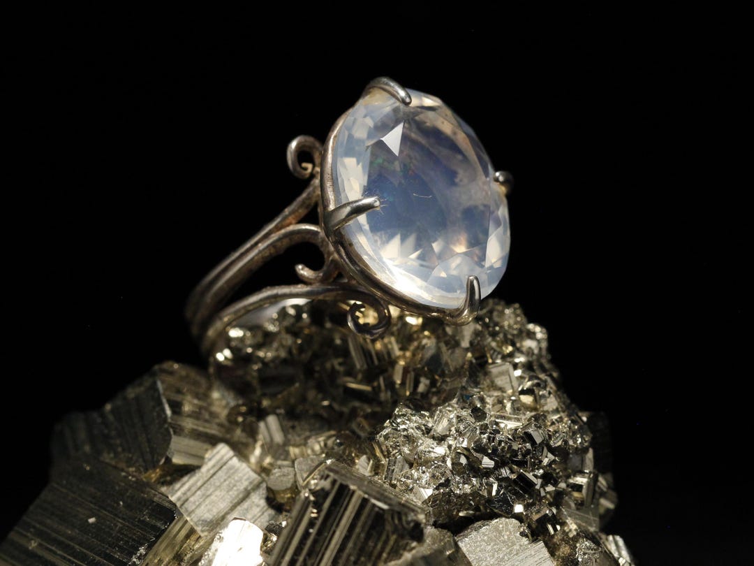 Water Clear! Mexican Facet Contra Luz Opal Silver Ring Size 8 1/2 - Etsy