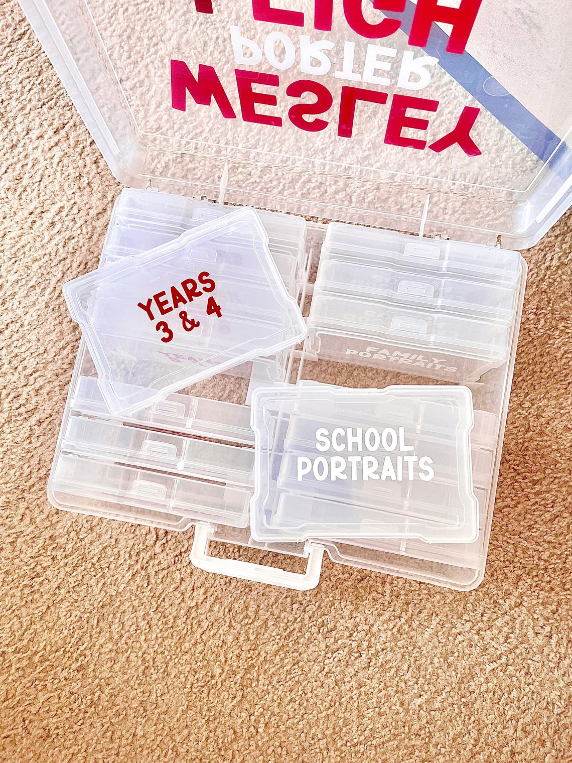 Photo Box / Storage Labels / Digital File / Editable / 1st Birthday ...