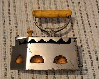 Vintage Large Iron Charcoal Iron Coal Iron Clothes Iron - Etsy