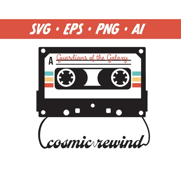 Cosmic Rewind Svg - Etsy